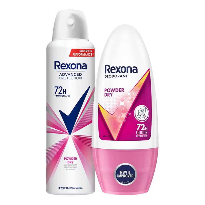 Buy Rexona Powder Dry Odour Protection Roll On & Anti-Perspirant ...
