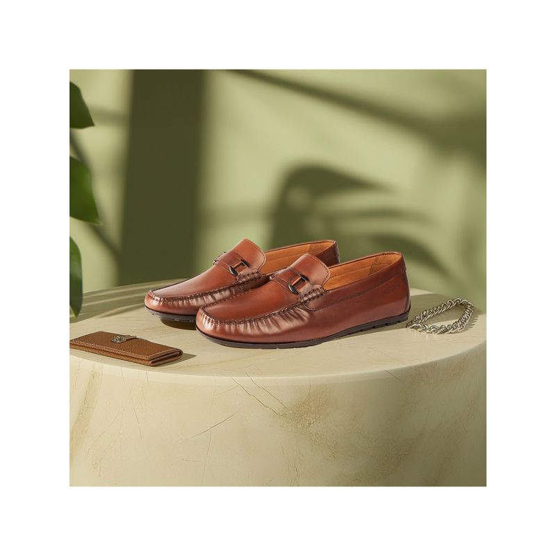Buy Ruosh Miami Ruosh Men Tan Drivers Loafers Online
