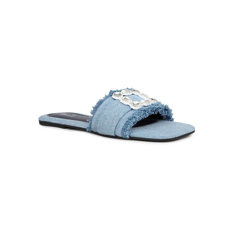 Buy Inc.5 Blue Casual Open Toe Flats Online