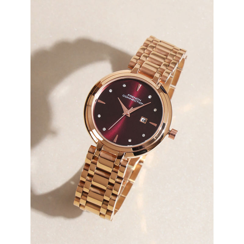 Buy French Connection Green Dial Women's Stainless Steel Analog Watch ...