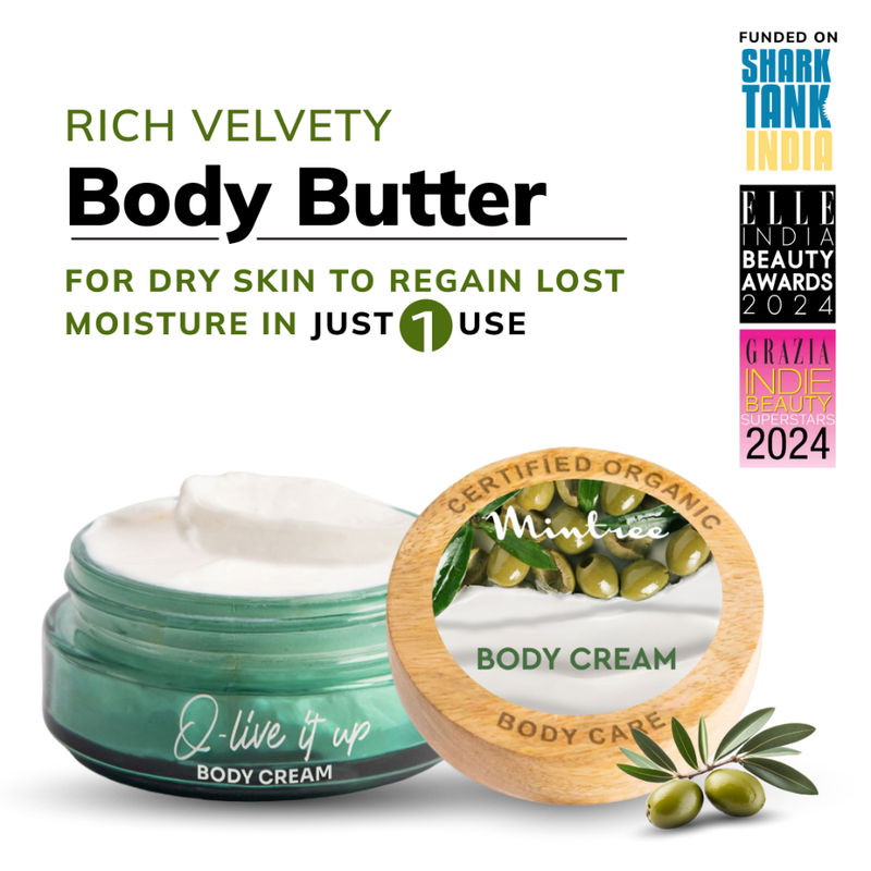 Buy Mintree Organic Moisturizing Olive Body Butter For Dry Skin with ...