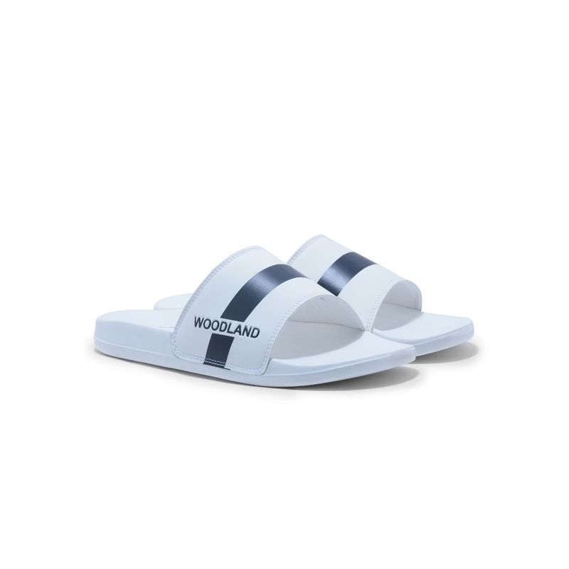 Buy WOODLAND Men's White Sliders Online