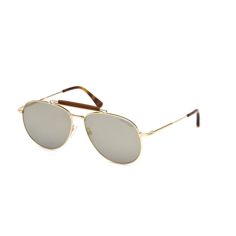 Buy Tom Ford FT0536 60 28c Iconic Aviator Shapes In Premium Metal ...