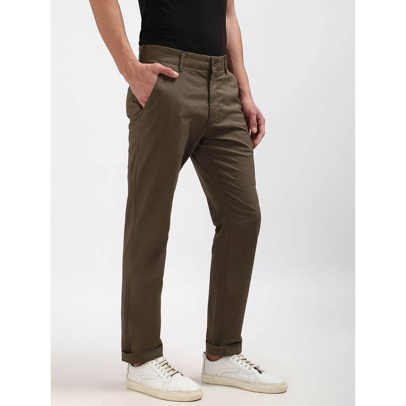 Buy Calvin Klein Men's Brown Color Trouser Online