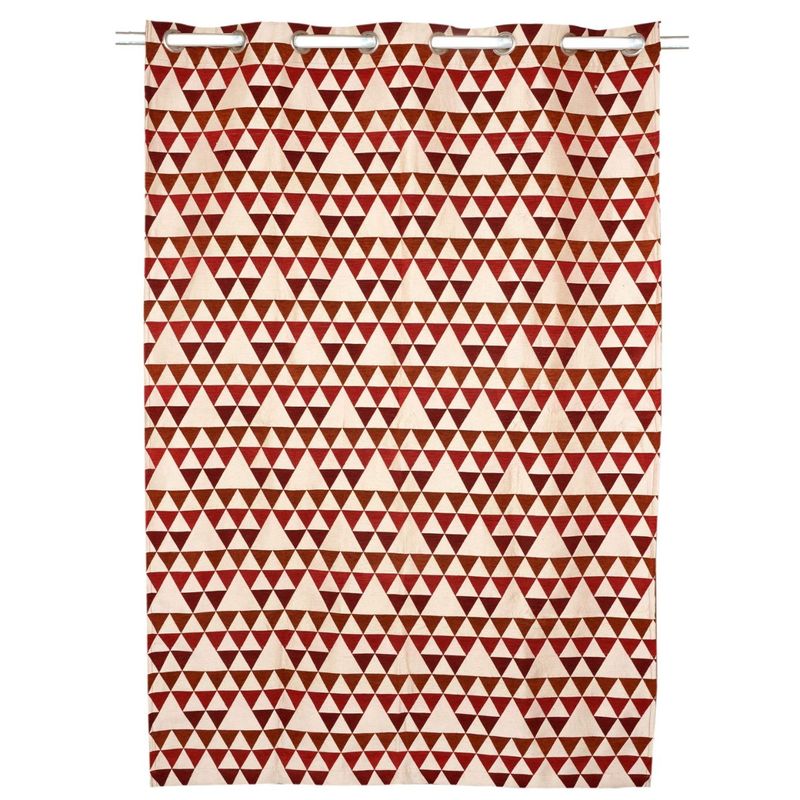 Buy Saral Home Hill Chenille Blackout Window Curtains 1Pc,Red. 4x5 ft ...