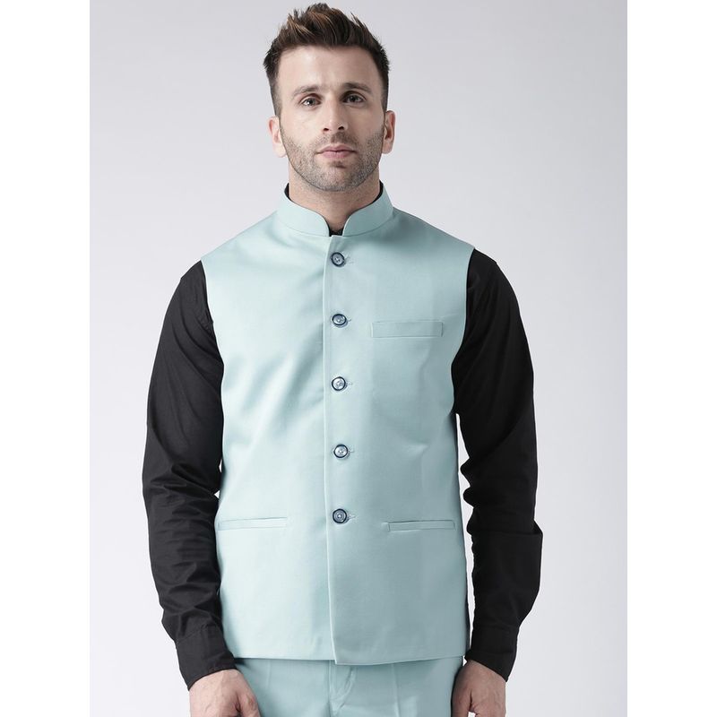 HANGUP Nehru Jacket Nehru Jacket Blue Color: Buy HANGUP Nehru Jacket ...