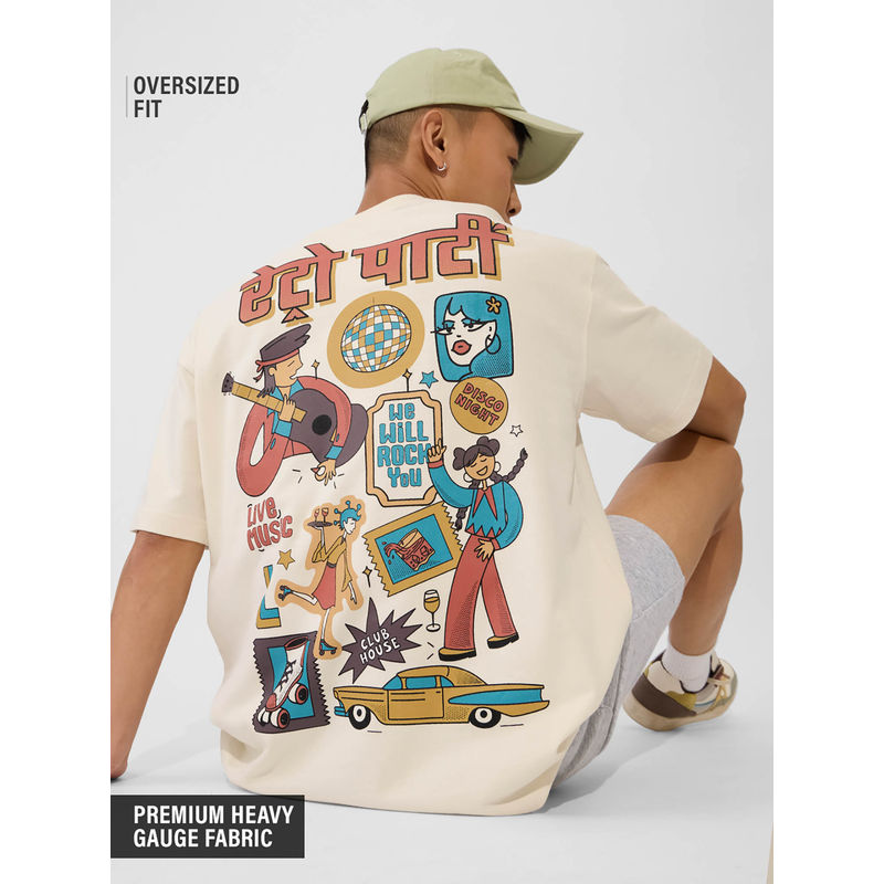 Buy The Souled Store Originals- Retro Party Oversized T-Shirt Online