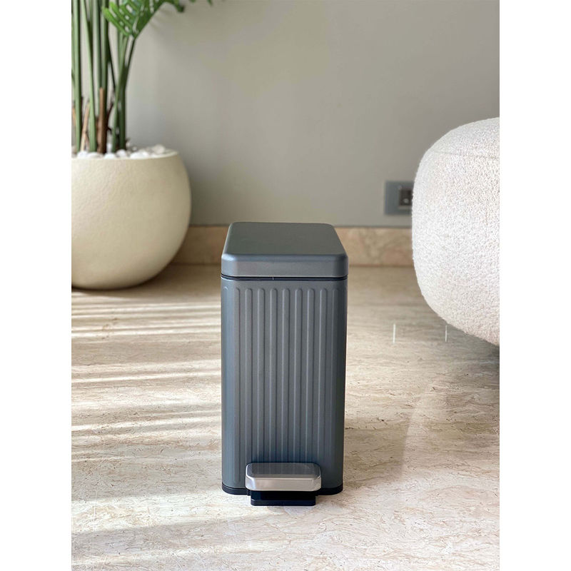 Buy Mason Home Verve Metallic Dustbin - Grey (6L) Online
