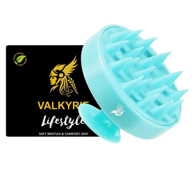 Buy VALKYRIE Scalp Massager Shampoo Brush - Blue Online
