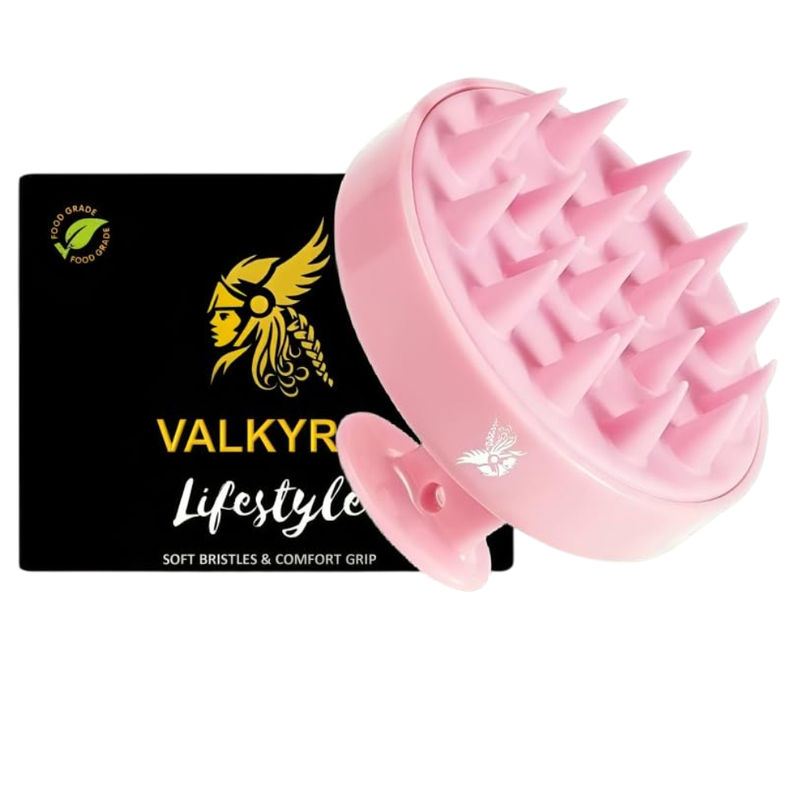 Buy VALKYRIE Scalp Massager Shampoo Brush - Pink Online