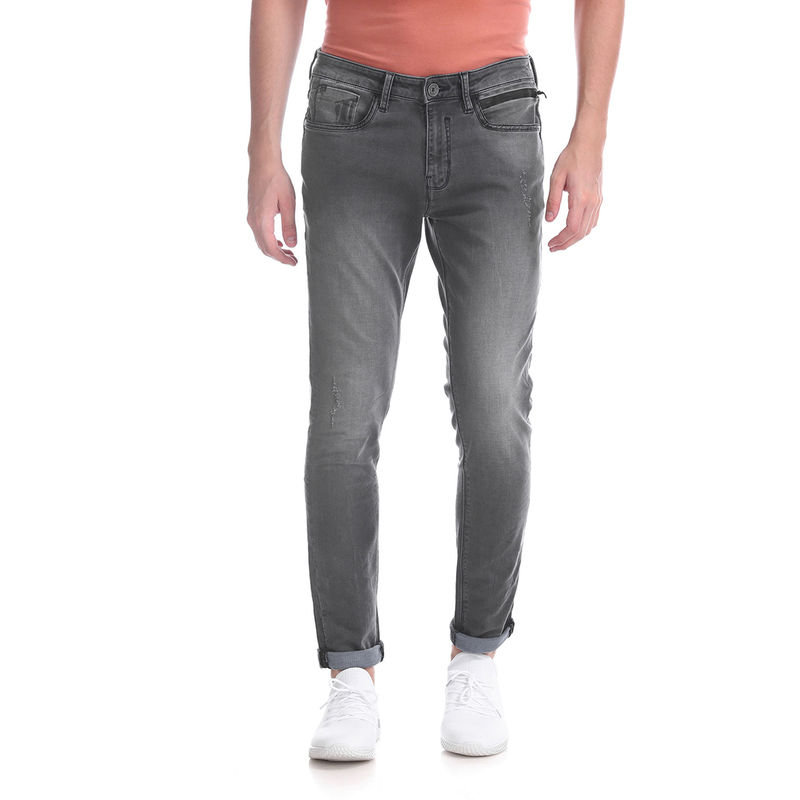 Ed Hardy Grey Skuller Super Slim Fit Mid Rise Jeans: Buy Ed Hardy Grey ...