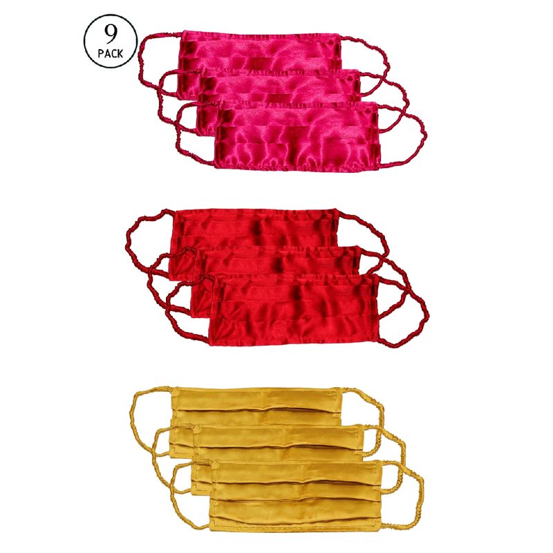 Buy Bellofox Garnet, Ruby And Citrine Sheen 3-layer 3-ply Satin Cotton ...