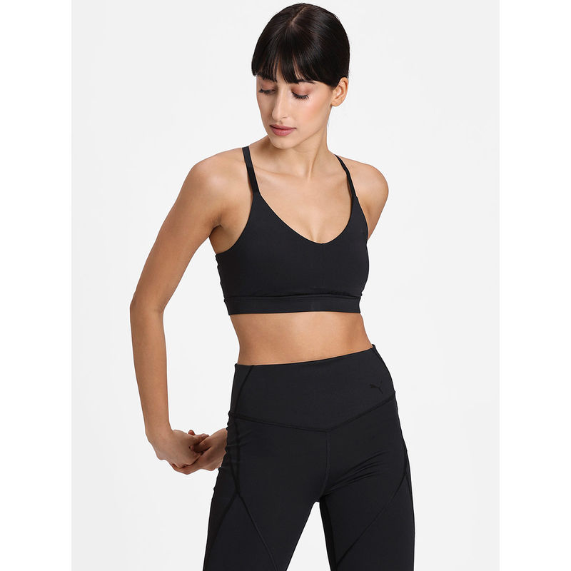 Buy Puma Low Impact Strappy Black Sports Bra Online