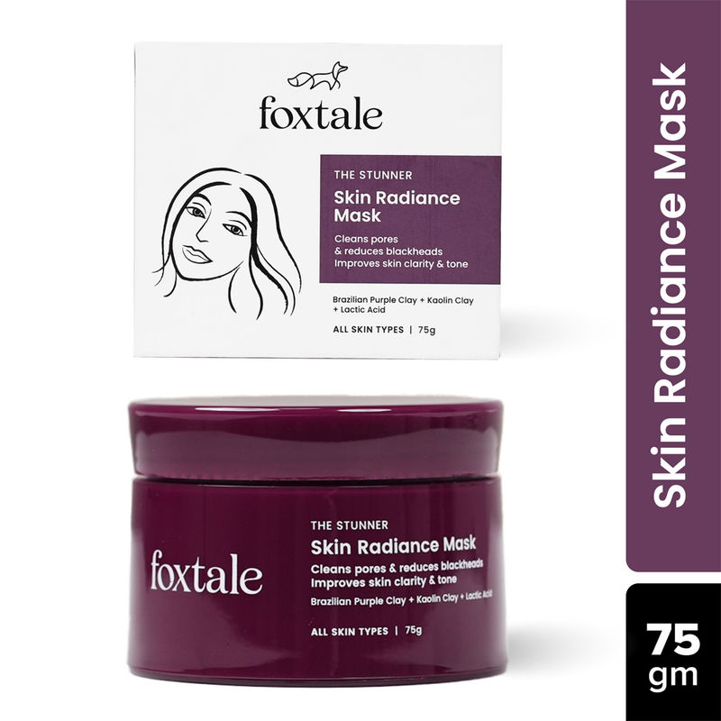 Buy Foxtale De-Tan Skin Radiance Mask, With Lactic Acid, Brazilian ...