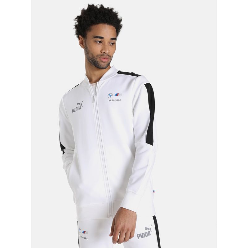 Buy Puma Bmw M Motorsport Mt7 Track Mens White Jacket Online