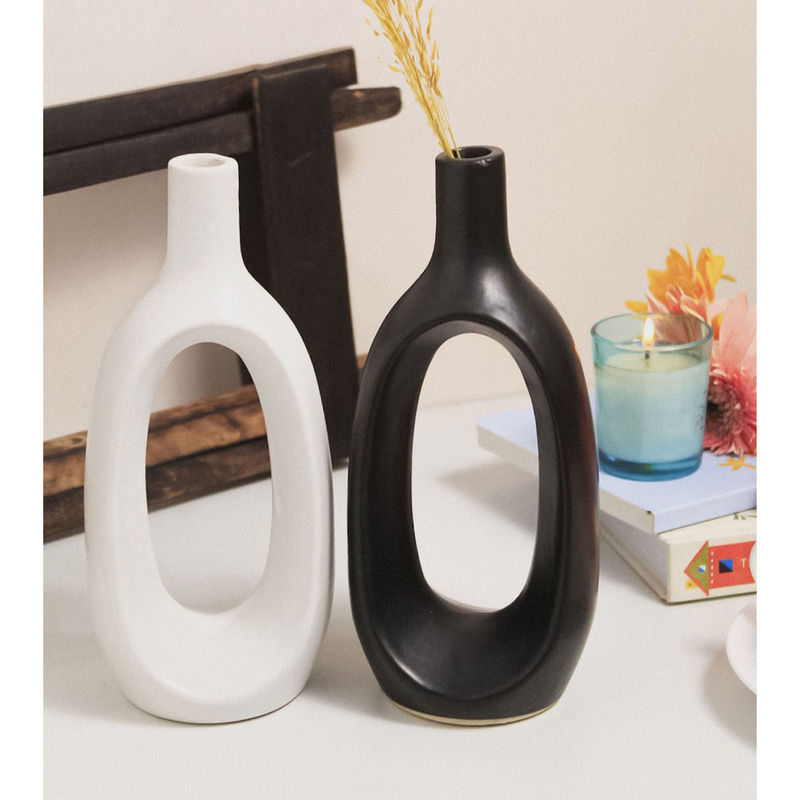 Buy PUREZENTO Keiko Vase In Color Multi-Color Online