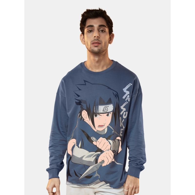 The Souled Store Naruto Sasuke Oversized Full Sleeve T-shirts For Mens ...