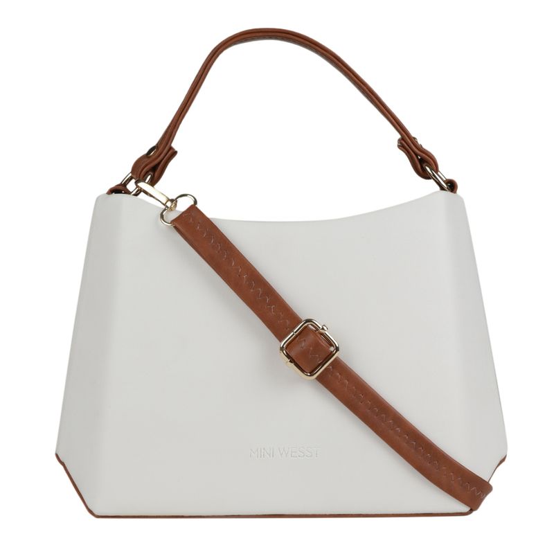 MINI WESST Women's White Handheld Bag: Buy MINI WESST Women's White ...