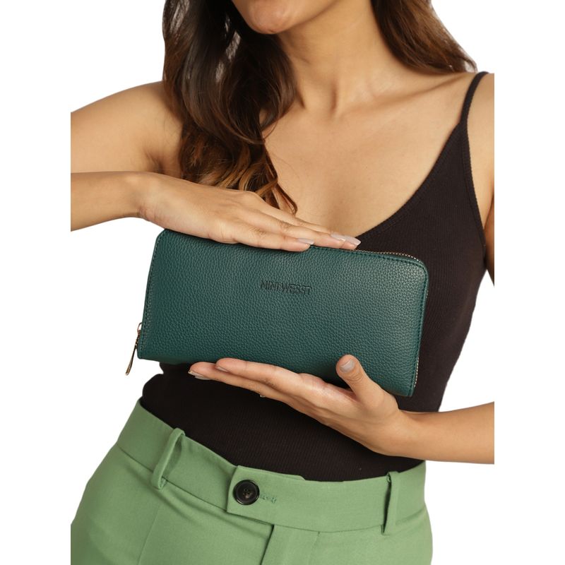 Buy MINI WESST Women's Teal Wallet Online