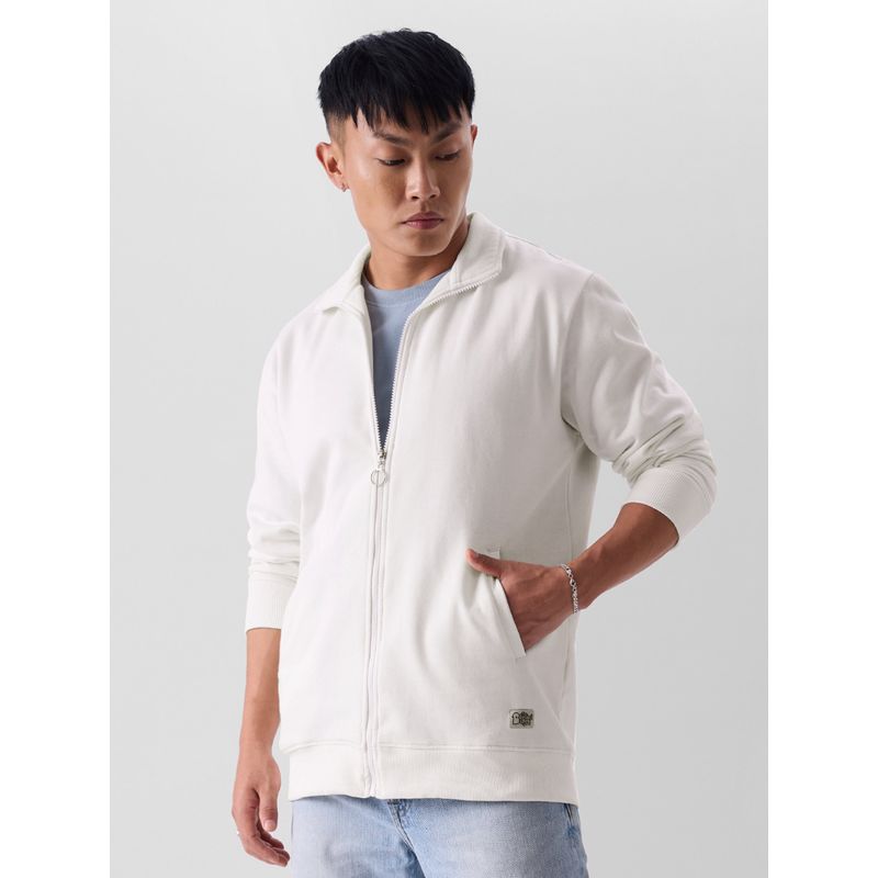 Buy The Souled Store Solid Eggshell White Jacket Online
