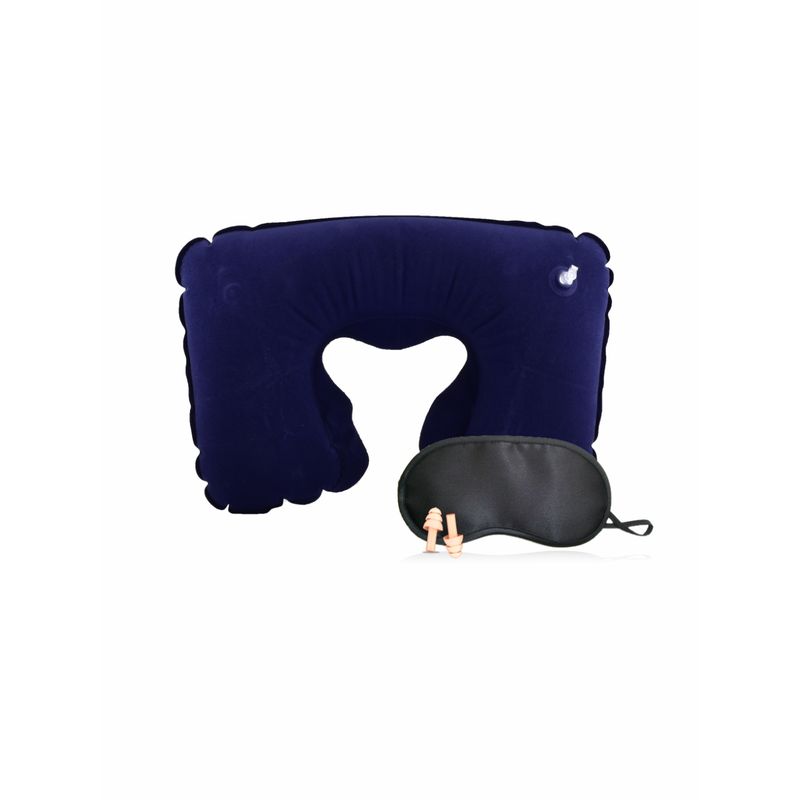 Buy GUBB Travel Sleeping Kit Sleeping Pillow for Travelling, Eye Cover ...