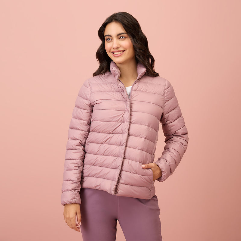 Buy NYKD By Nykaa Ultra Light Weight Puffer Jacket with Inbuilt Bag ...