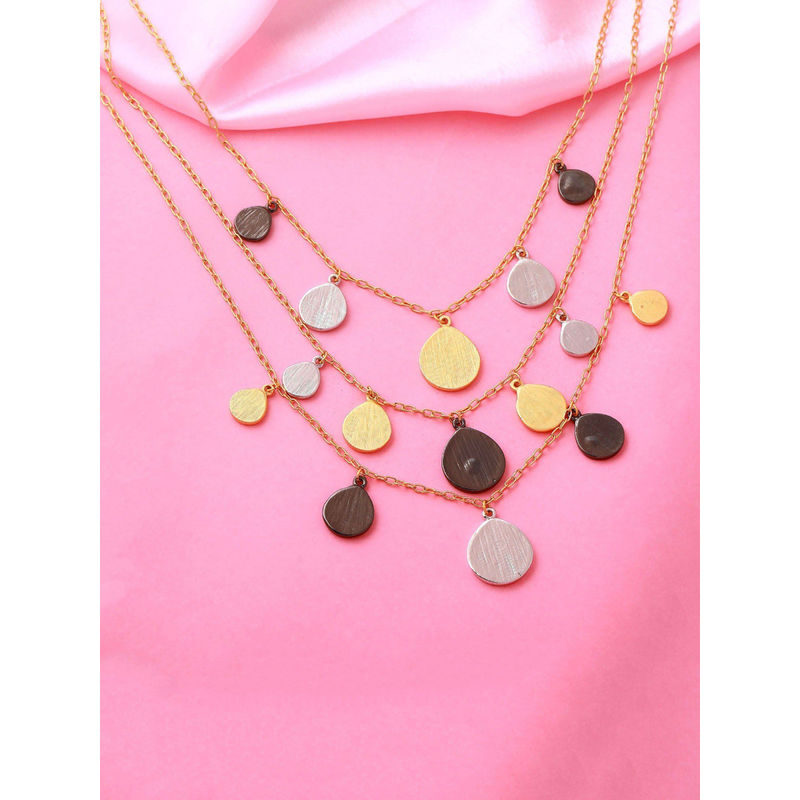 Buy Estele Gold Plated Coin Designer Charm Necklace for Women Online