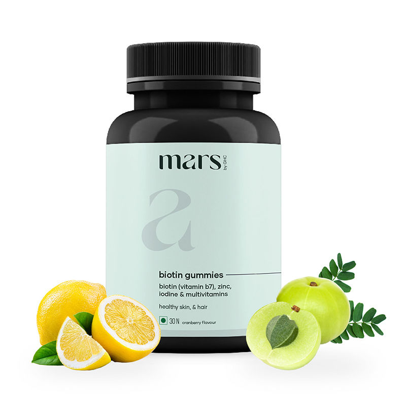 Buy Mars by GHC Biotin Gummies For Healthy Hair Growth And Skin Glow Online