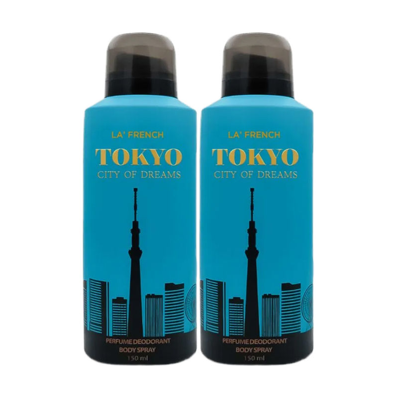 Buy La French Tokyo City Of Dreams Perfume Deodorant Body Spray - Pack ...