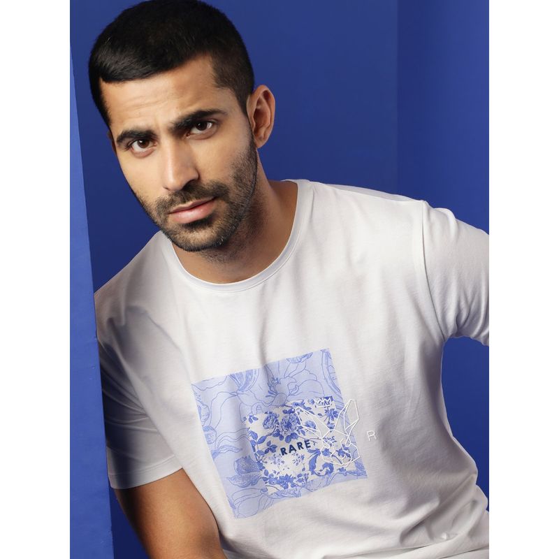 Buy RARE RABBIT Band White T-Shirt Online