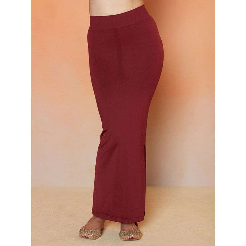 Buy Nykd by Nykaa Nysh01 Saree Shapewear- Pomegranate Maroon Online