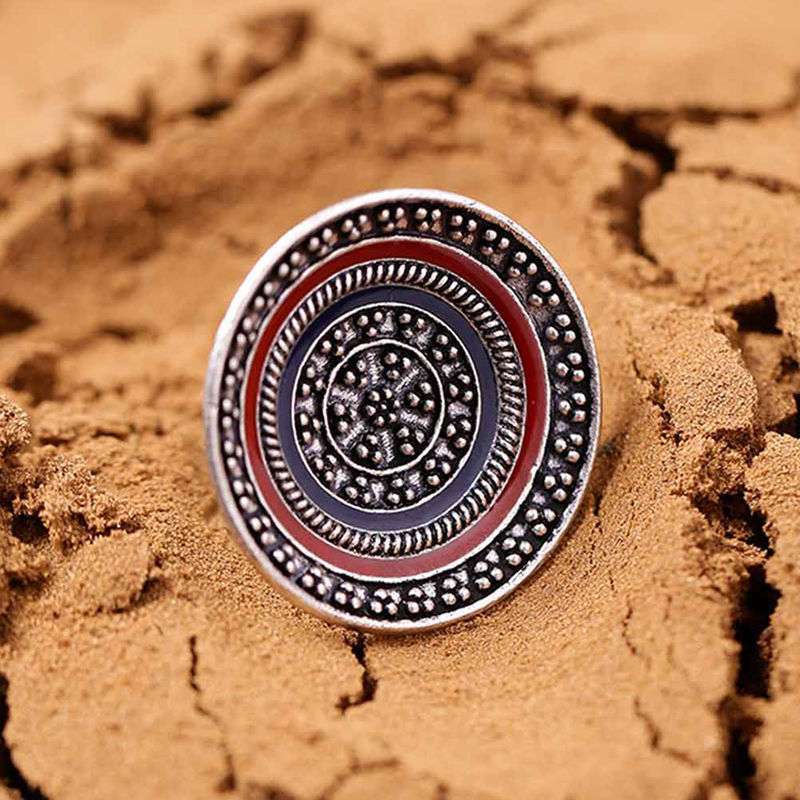 Buy Voylla Mandala Large Disc Ring Online