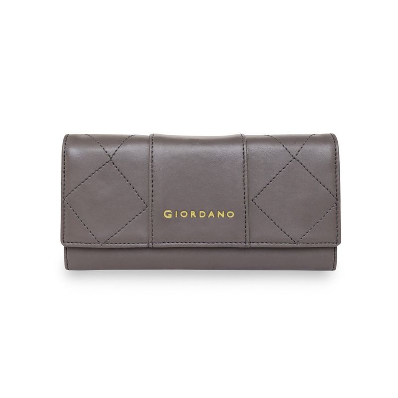 Buy Giordano Women's Grey PU Casual Wallet (L) Online