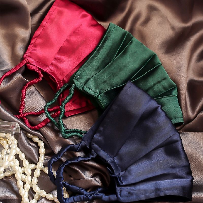 Buy Bellofox Garnet, Emerald And Sapphire Sheen 3-layer 3-ply Satin ...