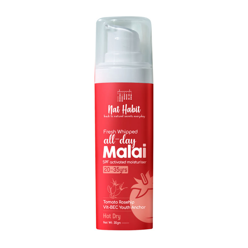 Nat Habit Tomato Rosehip Vit-BEC Fresh Whipped All-Day Malai Face Cream ...