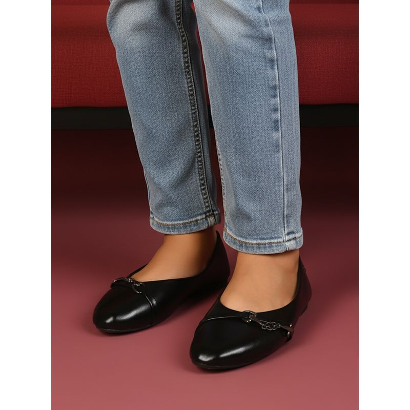 Buy ELLE Women Elegant Slip-On Round-Toe Ballerina with Braided Accent ...
