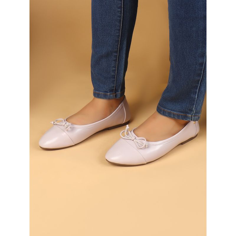Buy ELLE Womens Classic Slip-On Ballerina with Delicate Bow Detail ...