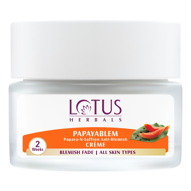 Buy Lotus Herbals Papayablem Papaya-n-Saffron Anti-Blemish Creme Online