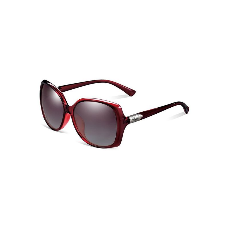 Buy PARIM Polarized Women's Rectangular Sunglasses Red Frame / Brown ...