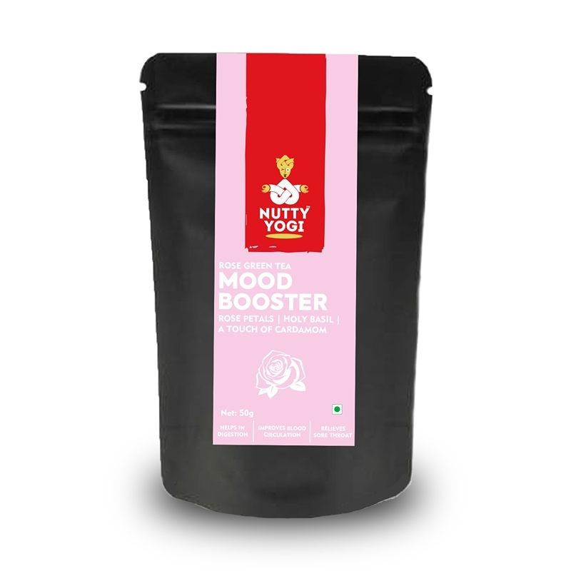 Buy Nutty Yogi Mood Booster Tea Rose Green Tea Online