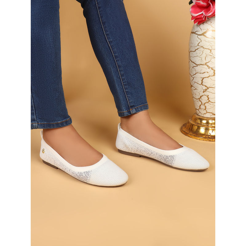 Buy ELLE Women White Ballerina Online