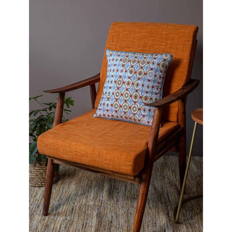 Freedom Tree Sej Floor Cushion Blue Brown: Buy Freedom Tree Sej Floor ...