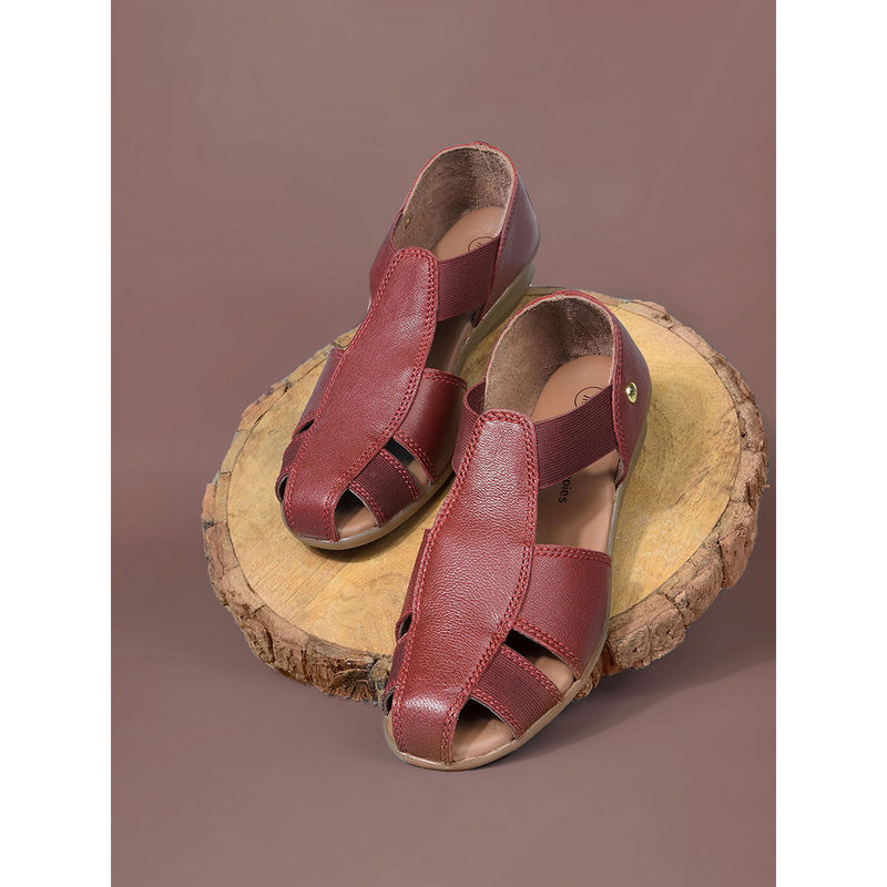 Buy Hush Puppies Red Womens Low Wedge Sandals Online