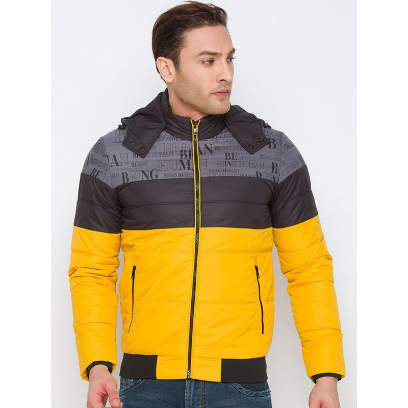 Buy Grey Regular Fit Men's Jacket by Being Human Clothing Online