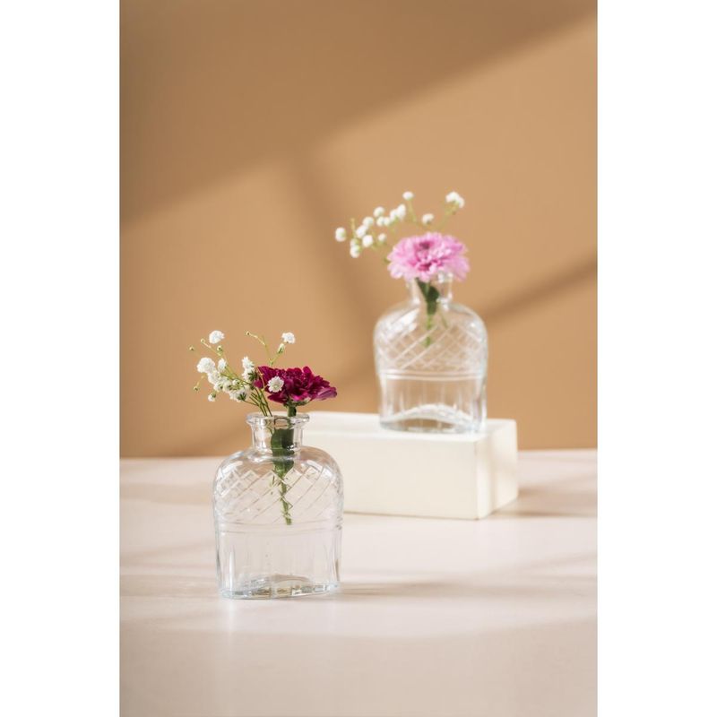 Buy SG Home Emma Bud Transparent Vase (Set Of 2) Online