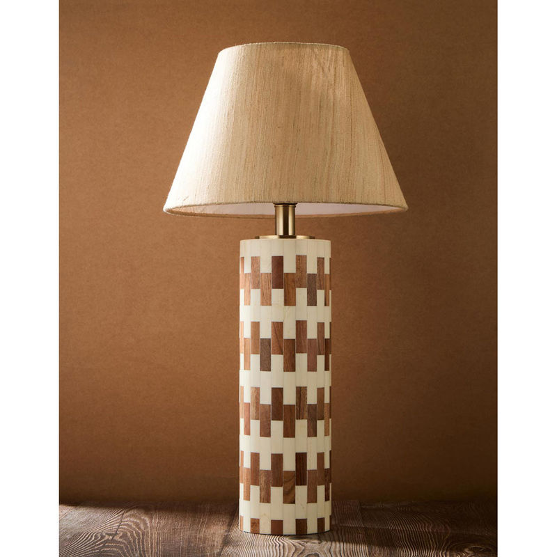 Buy Fabindia Multi Resin Bedside Table Lamp Online