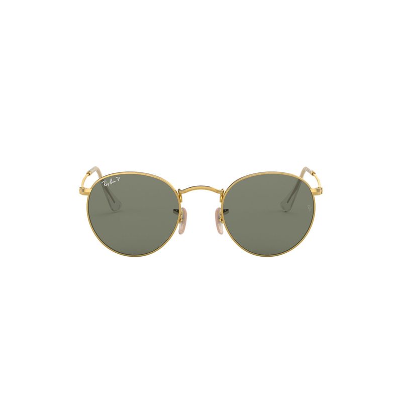Ray-Ban 0RB3447 Green Polarized Icons Round Sunglasses (50 mm): Buy Ray ...