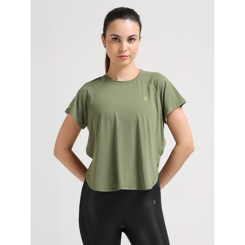 Buy BODD ACTIVE Green Olive Essential Tee Online