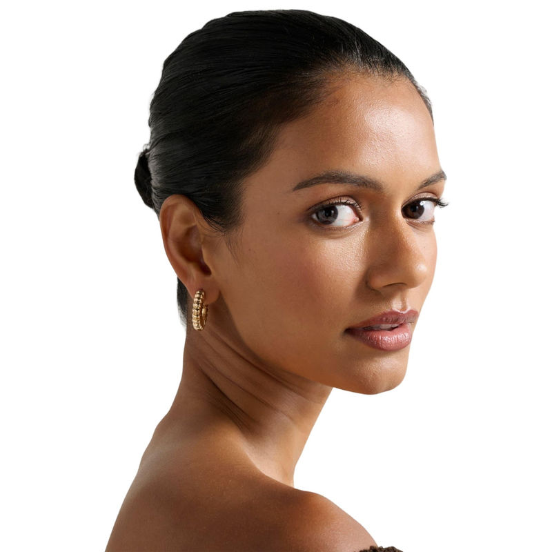Buy Forever New Gold Signature Felicity Panel Hoops Online