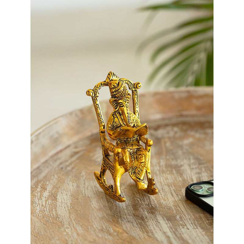 Buy ExclusiveLane Ganesha On Rocking Chair Idol Showpiece Figurine 5.9 ...